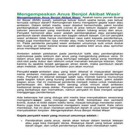 Hemorrhoid (wasir) | PPTX