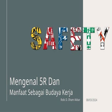 Mengenal 5R Dan Manfaat Sebagai Budaya Kerja | PPTX