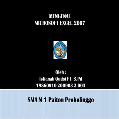 Mengenal excel1 | PPT