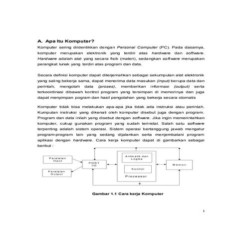 model komputer Von Neumann Simulasi Input – Proses – Output | PPTX