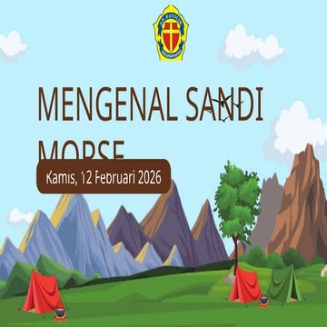 Mengenal Sandi Morse: Sejarah, Simbol, dan Penggunaan dalam Pramuka | PPTX