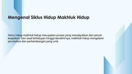 Siklus Pada Makhluk Hidup Untuk Kelas 3 Kurikulum Merdeka.pptx