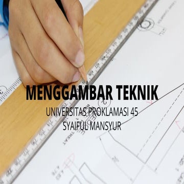 garis dan kegunaannya pada gambar teknik | PPTX