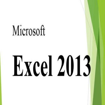 Menggunakan microsoft excel 2013 | PPTX