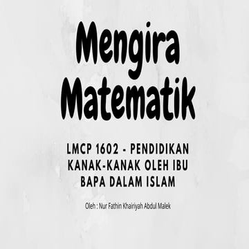 Mengira matematik 1 | PPT