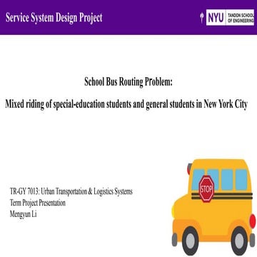 School bus mixed class routing | PPTX