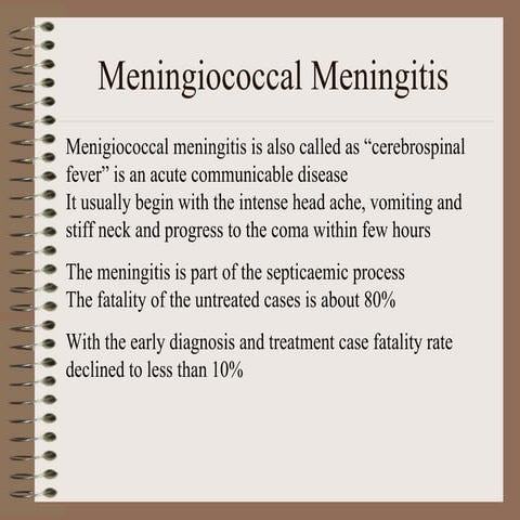 Meningiococcal meningitis | PPT