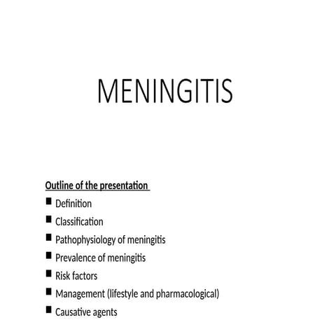 Meningitis | PPTX