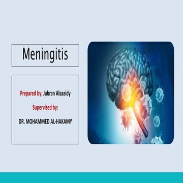Meningitis | PPT | Infectious Diseases | Diseases and Conditions