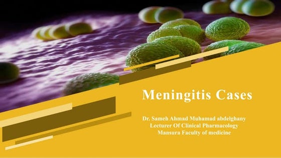 Meningitis case presentation | PPTX