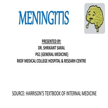 Meningitis | PPTX