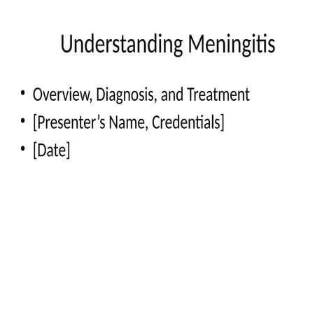 Meningitis Medical Lecture simple explanation .pptx