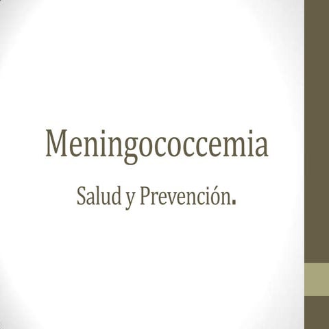 Meningococcemia | PPTX