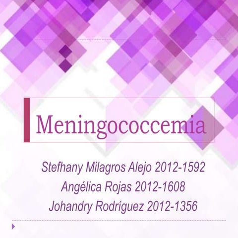 Meningococcemia | PPTX