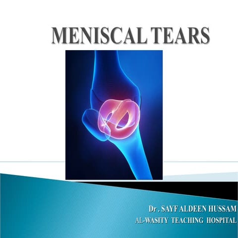 Meniscal injuries | PPT