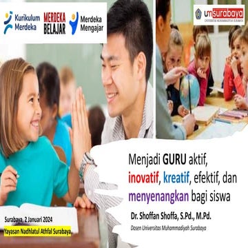 Menjadi guru aktif, inovatif, kreatif, efektif, dan menyenangkan. | PDF