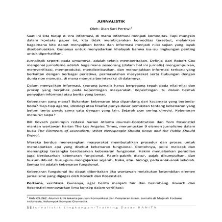 Menjadi Jurnalis | PDF