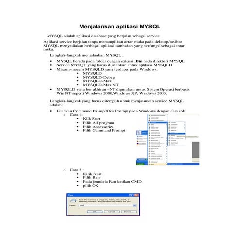 Menjalankan aplikasi-mysql | PDF