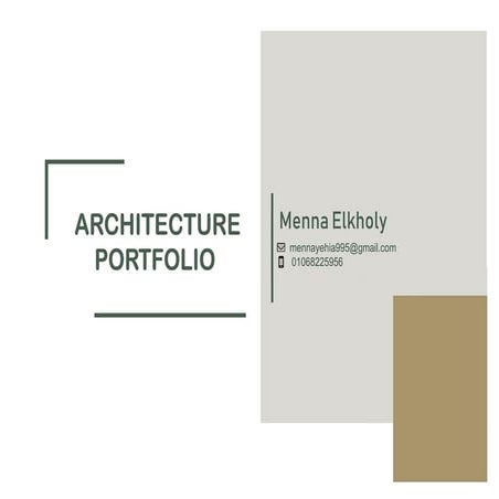 Menna yehia portfolio | PPT