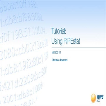 Using RIPEstat | PDF | Search | Internet