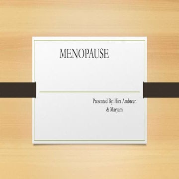 Menopause PowerPoint presentation 2025.pptx