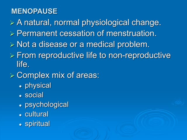 Menopause ppt | PDF
