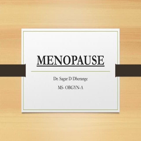 Menopause | PPTX