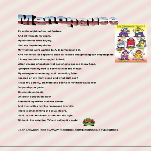 Menopause Poem, Botanical Body Balance | DOCX