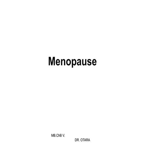 Menopause New Pptx Reproductive Health Post Menopause Pptx