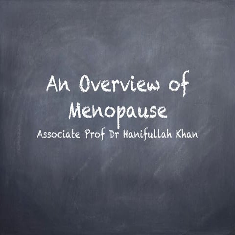Menopause overview | PDF