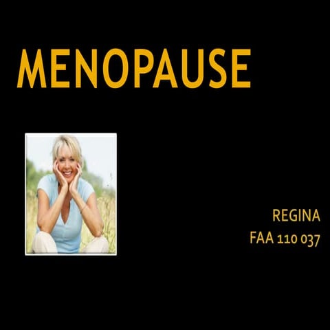 Menopause ppt | PPTX