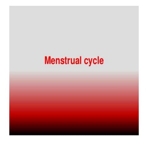 Mens cycle | PPT