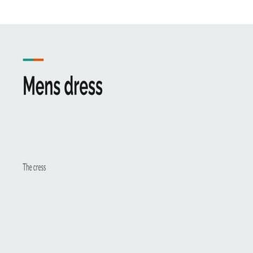 Mens dress | PPT