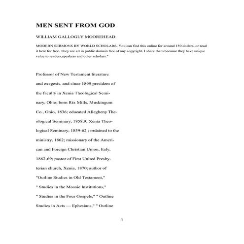 Men sent from god | PDF