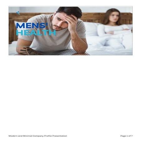 Mens Health Education part I:Unlock Your Passion: Understanding the ...