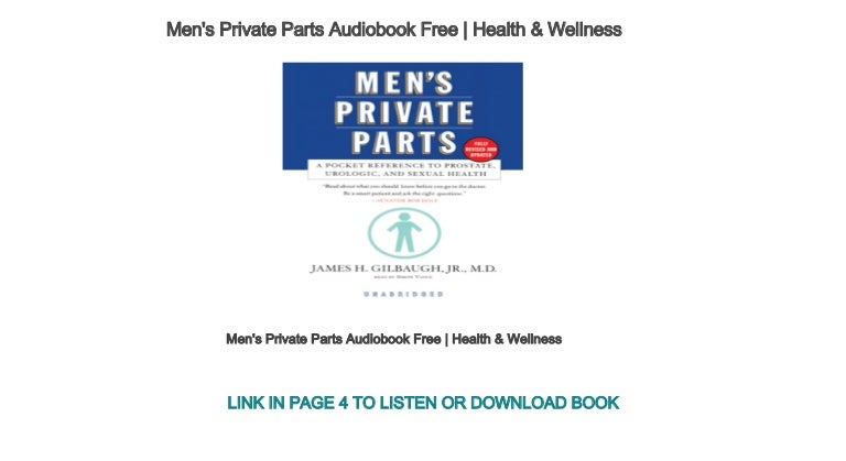 Men's Private Parts Audiobook Free | Health & Wellness