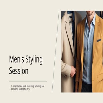 Men's Styling Session on casual dress-up and formal .pptx