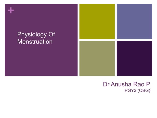 Physiology of The Menstrual Cycle | PPT