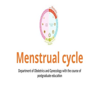 Menstrual Cycle | Hormonal Regulation | PPTX