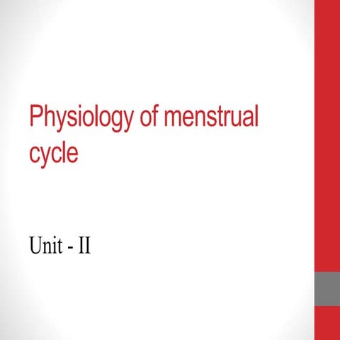 Menstrual Cycle | Hormonal Regulation | PPTX