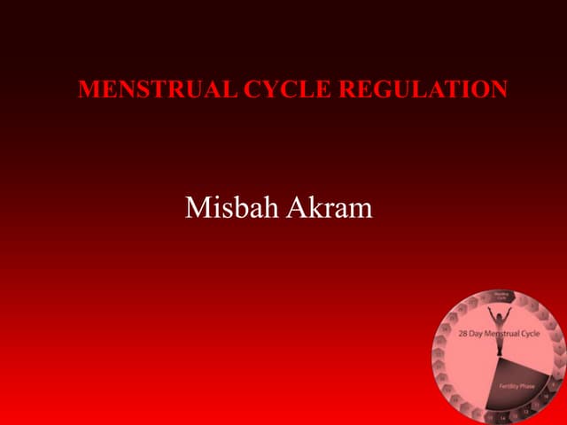 Menstrual Cycle Hormonal Regulation Pptx 2619