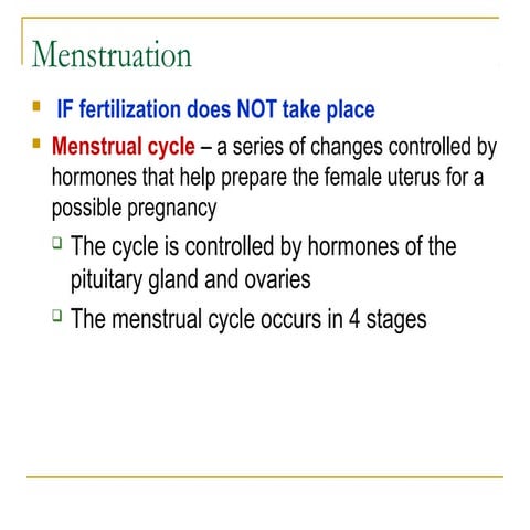 Menstruation | PPT