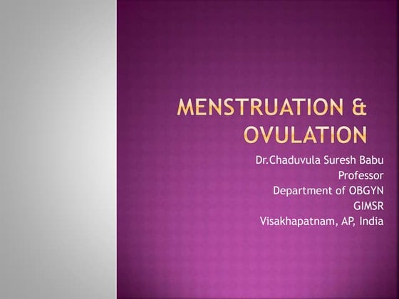 Menstrual Cycle | Hormonal Regulation | PPT