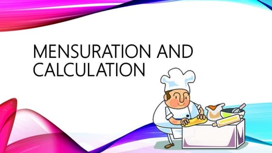 BPP 7 Perform Mensuration and Calculation | PPSX | Desserts and Baking ...