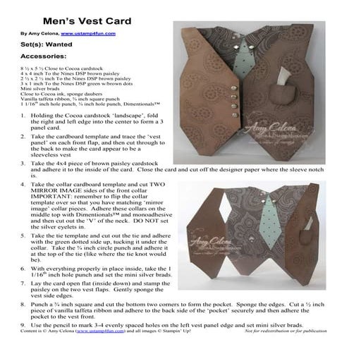 Mens vestcard | PDF