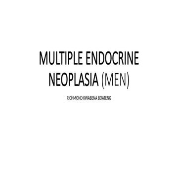 MEN SYNDROME.pptx detailed presentation. | PPTX