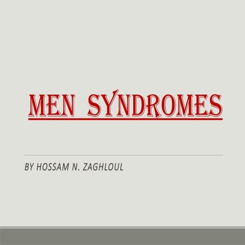 Comprehensive Overview of MEN 2 Syndromes: Genetics, Diagnosis, and ...
