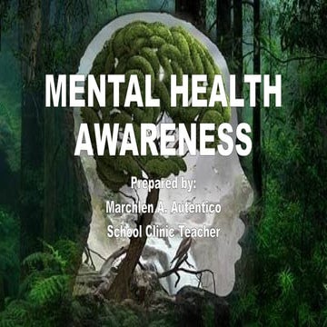 Mental Health Awareness powerpoint presentation | PPTX
