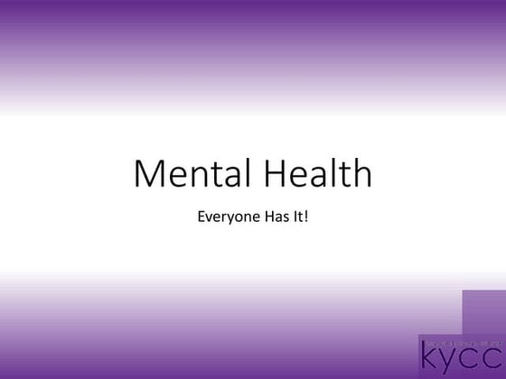 Mental Health Awareness | PPTX