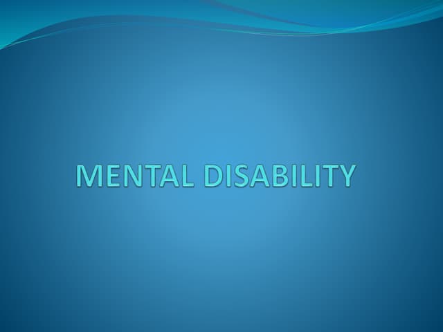 intellectual disability................. | PPTX